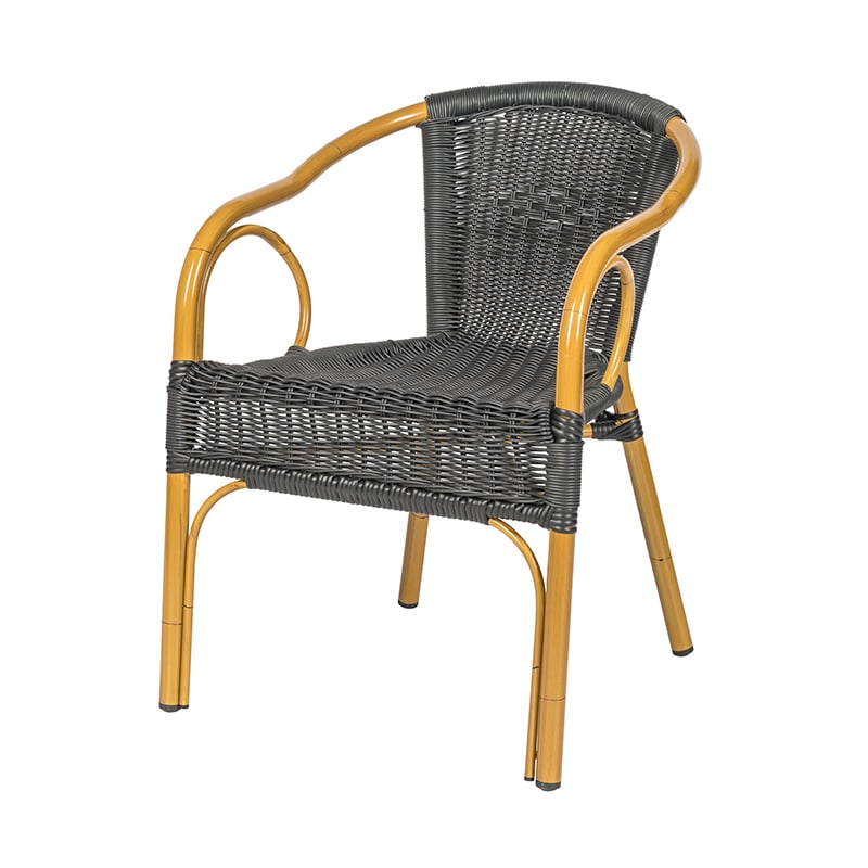 Terrasstoel Cadzand Zwart - Okido B.V.