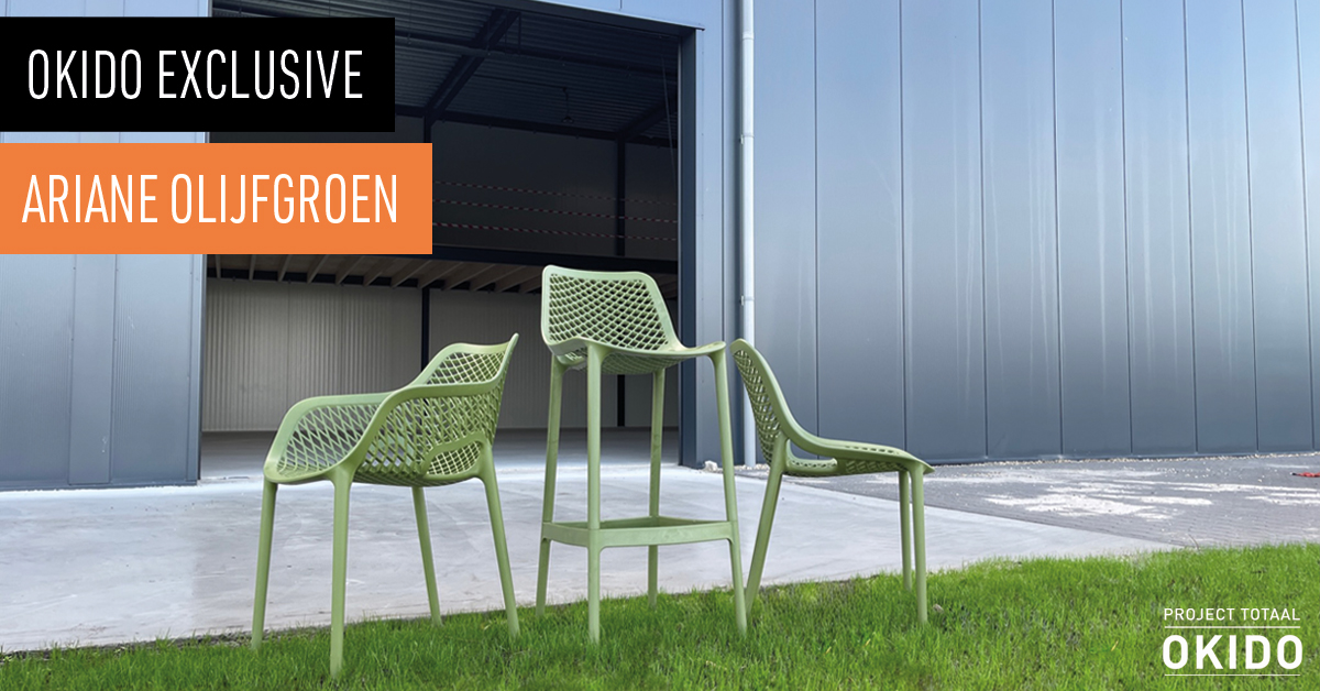 Terrasstoel Ariane olijfgroen